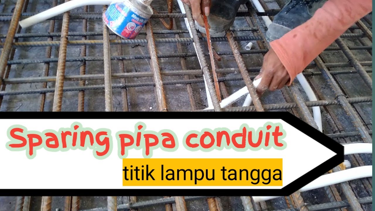 #electrikal#jis Sparing pipa kabel area tangga darurat - YouTube