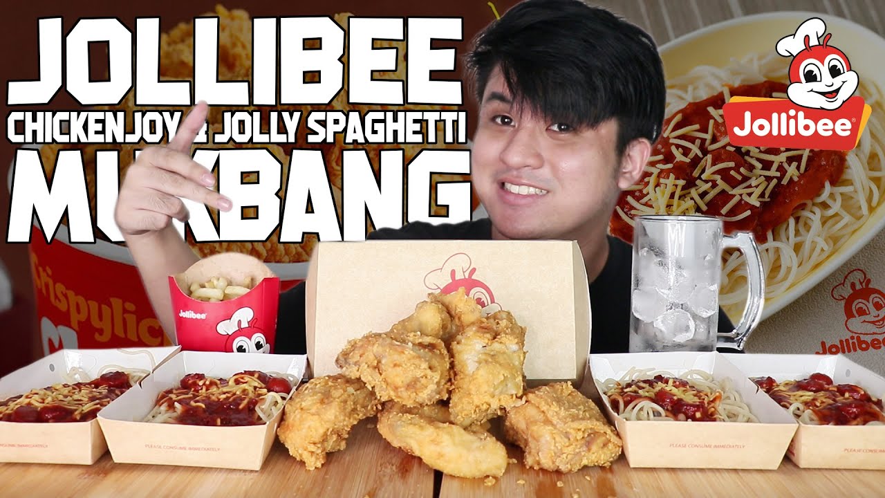 JOLLIBEE MUKBANG 2020 | 6 PCS CHICKENJOY 4 JOLLY SPAGHETTI | Vlog #216 ...