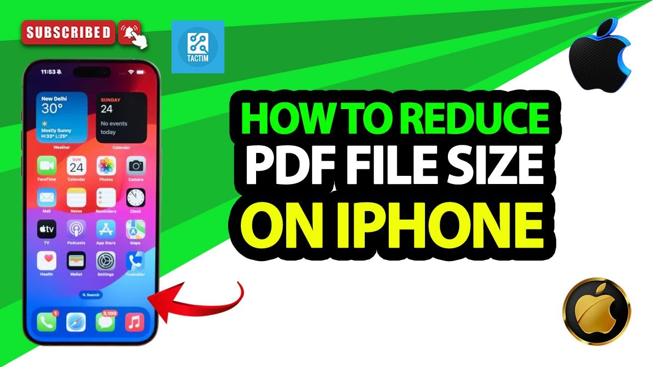 How to Reduce PDF file size in iphone & iPad 2025 - YouTube
