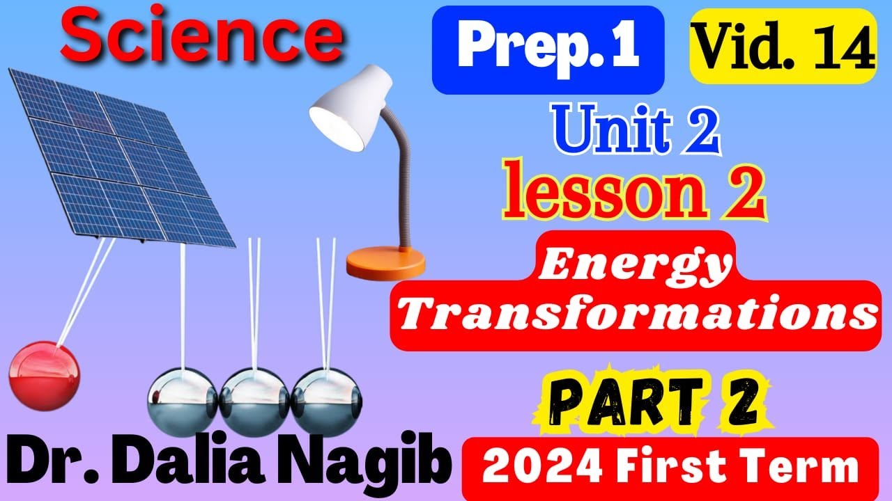Science Prep 1 Unit 2 lesson 2 Energy Transformations Part # 2 ساينس أولي أعدادي الترم الاول ...