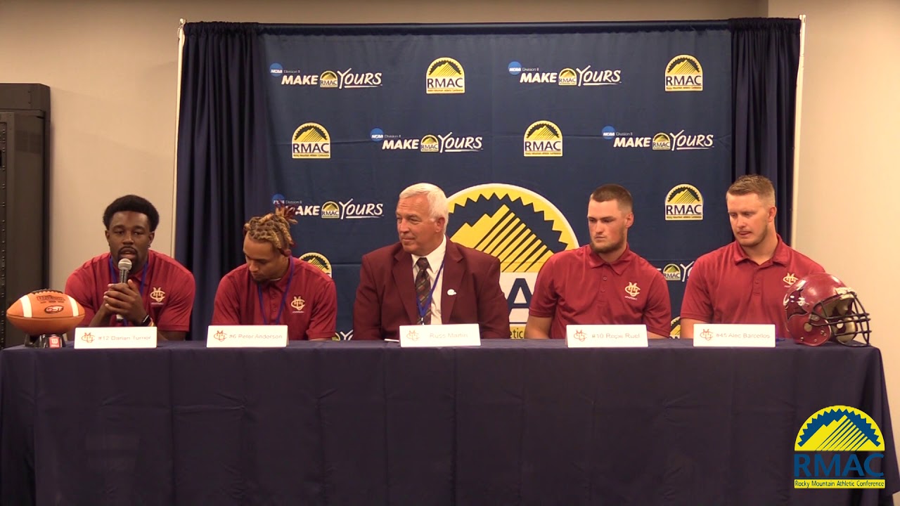 2019 RMAC Football Kickoff Colorado Mesa Team Interview - YouTube