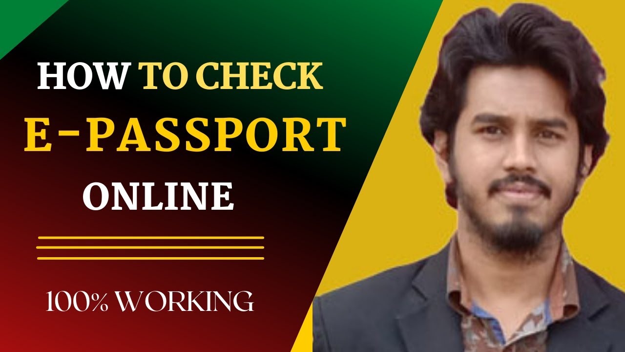 How to Check e-passport status online 2021.. #e_passport_chcek #e ...