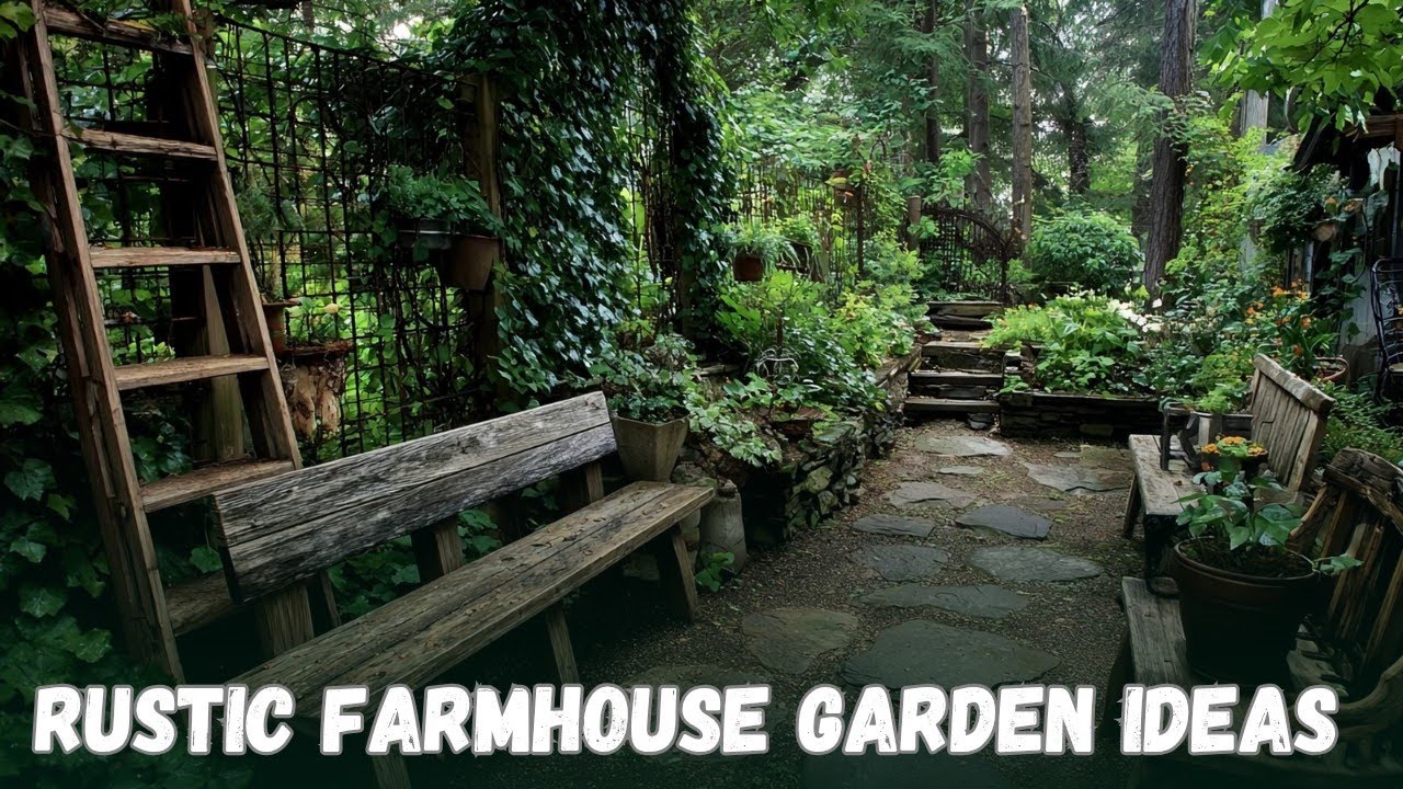 Rustic Farmhouse Garden Ideas| Cozy & Natural Outdoor Inspiration ...