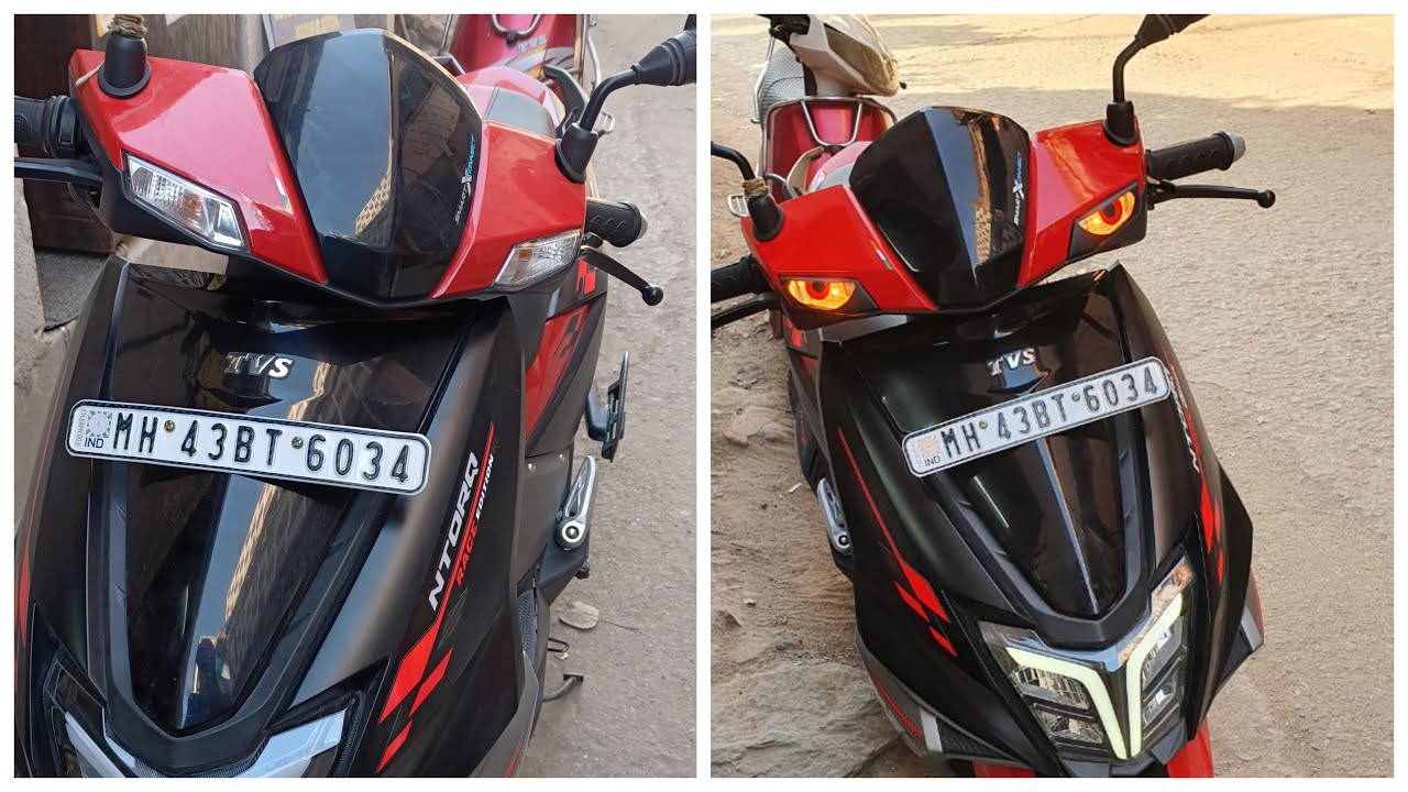 TVS ntorq #race edition modification graphics/all type modification in ...