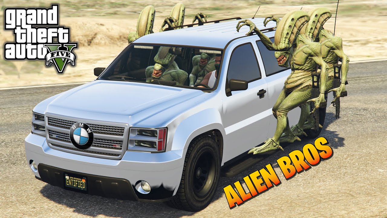 ALIENS Helping me to get My LAMBORGHINI Back from ARMY: GTA 5 - YouTube