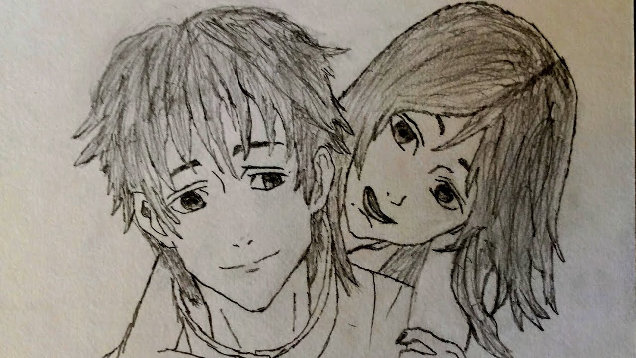 Yuta and Rika sketch || jjk sketch || simple sketch with huzaifa.# ...