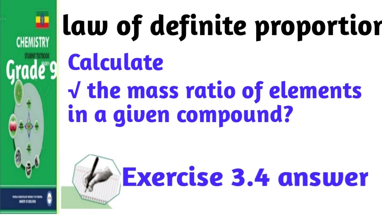 New curriculum grade 9 chemistry unit three atomic structure exercise 3.4 answer - YouTube