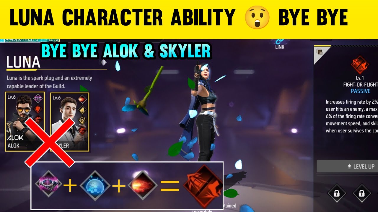 LUNA CHARACTER ABILITY 🔥OVER POWER - YouTube