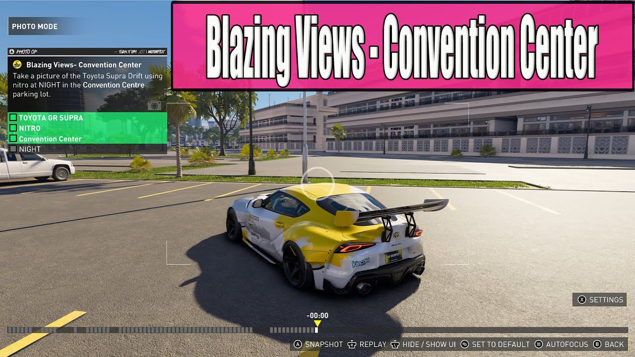 The Crew Motorfest Photo Ops Blazing Views - Convention Center parking ...