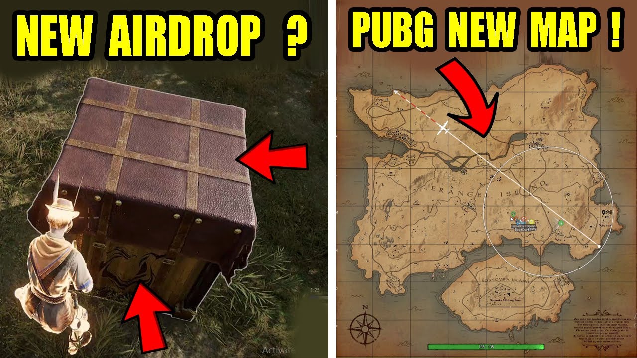 WHERE TO FIND A GOLD AIRDROP IN PUBG ? NEW MAP UPDATE, CRYSTALS, NEW ...