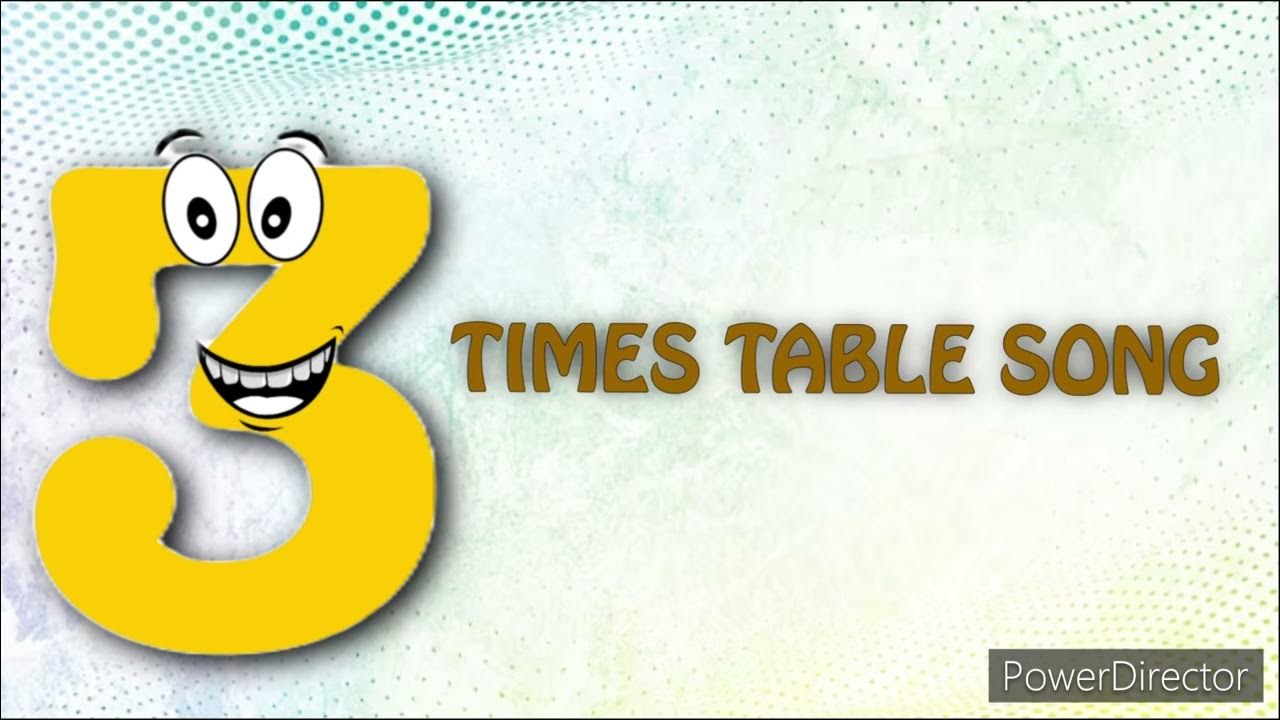 GMJ presents - 3 Times Table Song - YouTube
