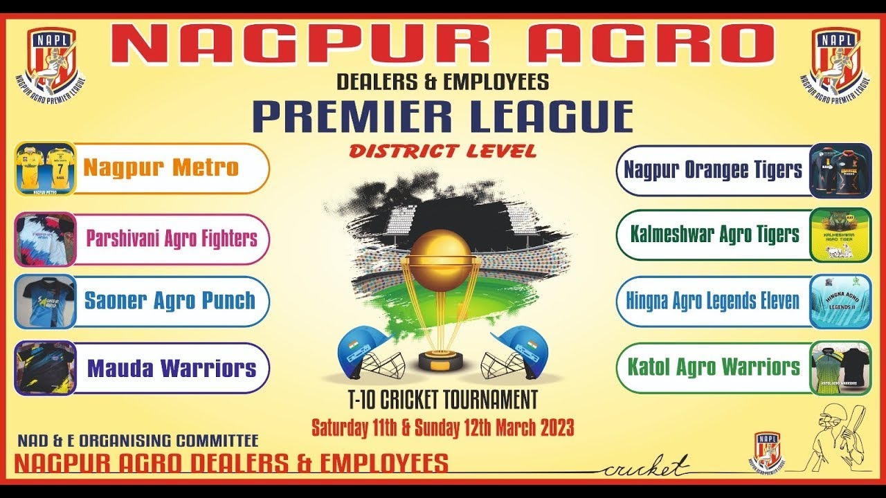 NAPL 2023 - Nagpur Orange Tigers vs Katol Agro Warriors - YouTube
