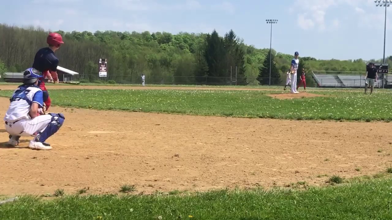 Throw out for third out at third base - YouTube