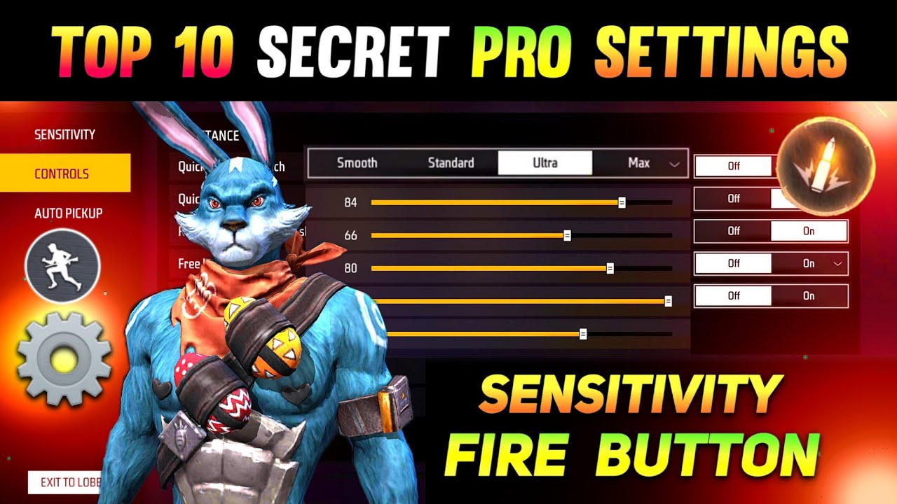 10 Pro Settings Sensitivity Fire Button 100 Working π± Auto