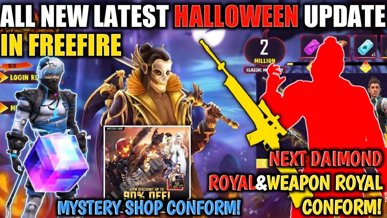 🔥ALL NEW LATEST HALLOWEEN UPDATE IN FREEFIRE/ MYSTERY SHOP CONFORM!/😍 ...