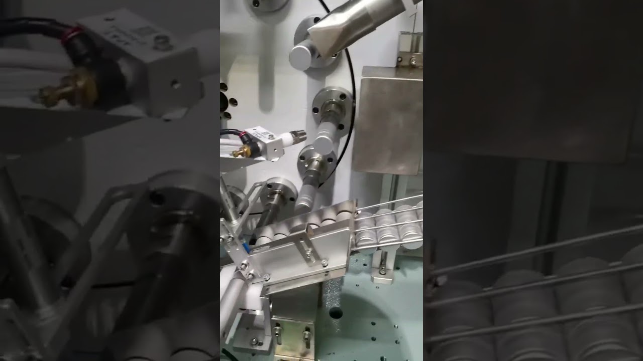 Caps Automatic hot stamping machines - YouTube