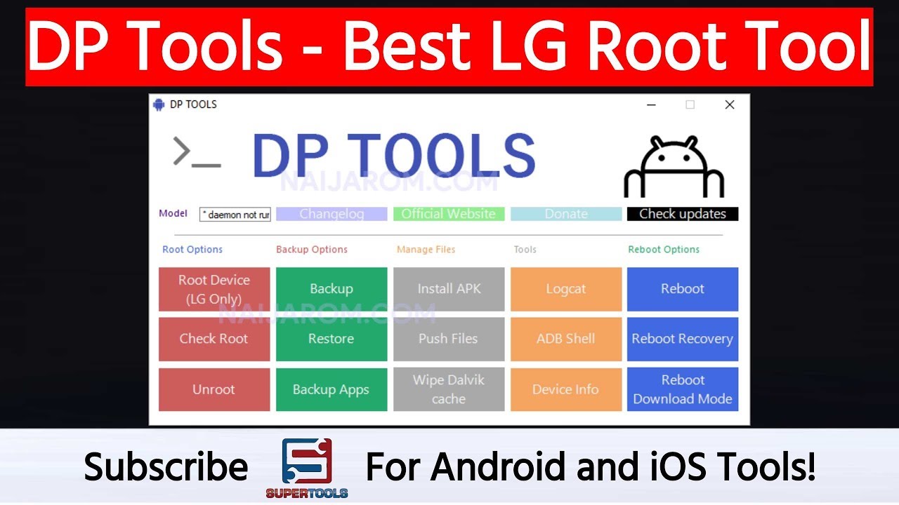 DP Tools - Best LG Root Tool | Super Tools - YouTube