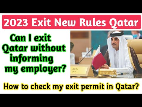 Can I exit Qatar without informing my employer?💥How can I check my exit ...