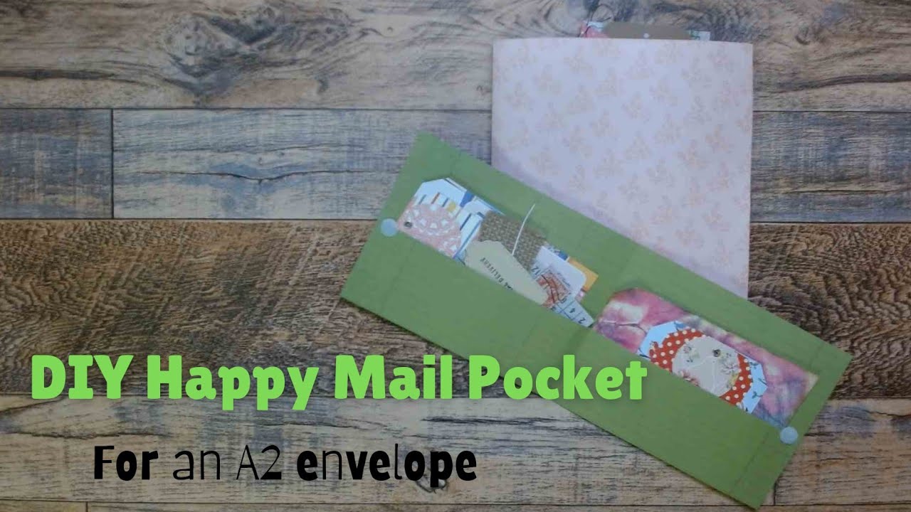 DIY Happy Mail Pocket: For an A2 Envelope - YouTube