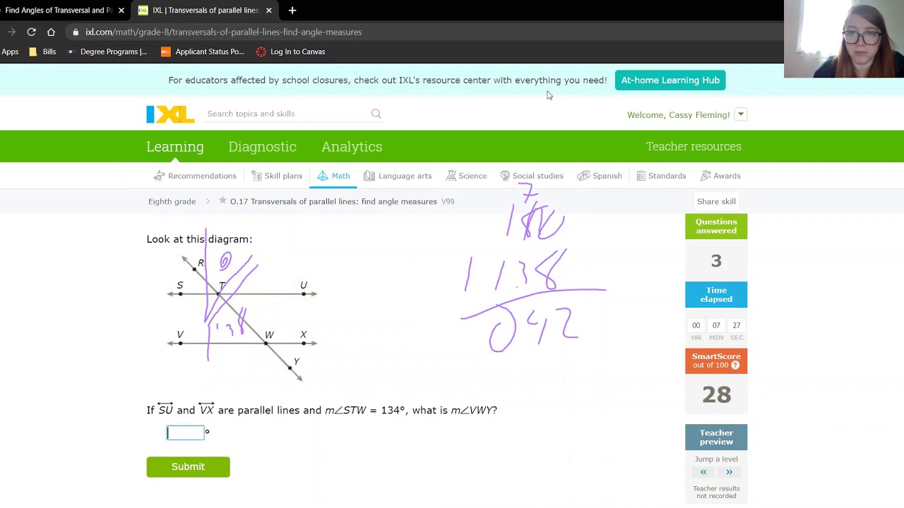 8th Grade Math IXL Practice 0.17 (5/8/20) - YouTube
