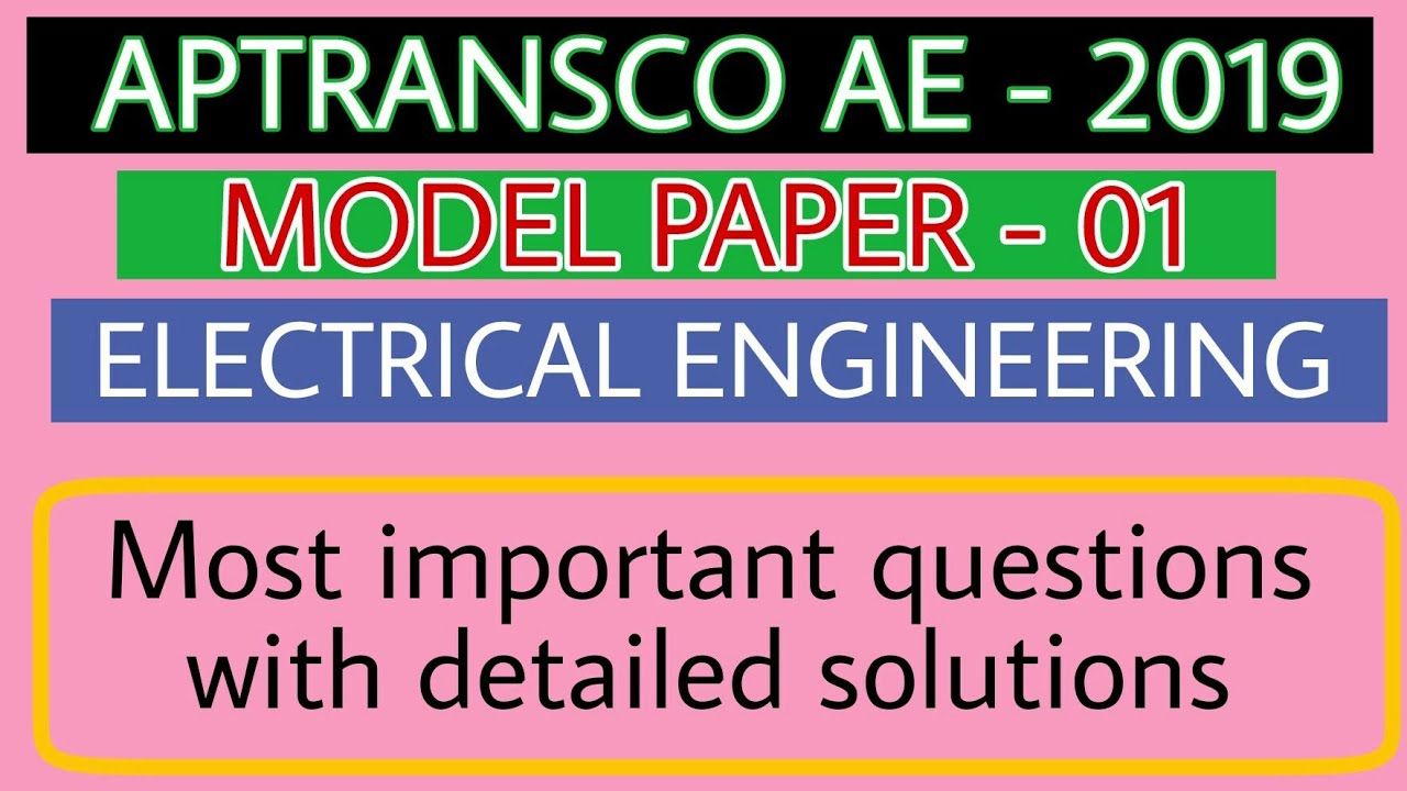APTRANSCO AE 2019 MODEL PAPER 01 Most Important Questions YouTube aptransco-ae-2019-model-paper-01-most-important-questions-youtube