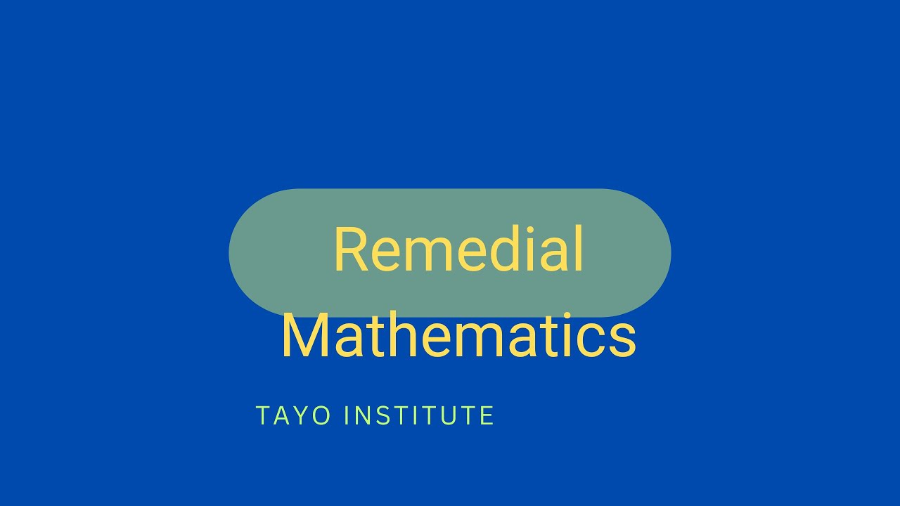 Remedial Maths: Unit 1| P1 |Solving Equations - YouTube