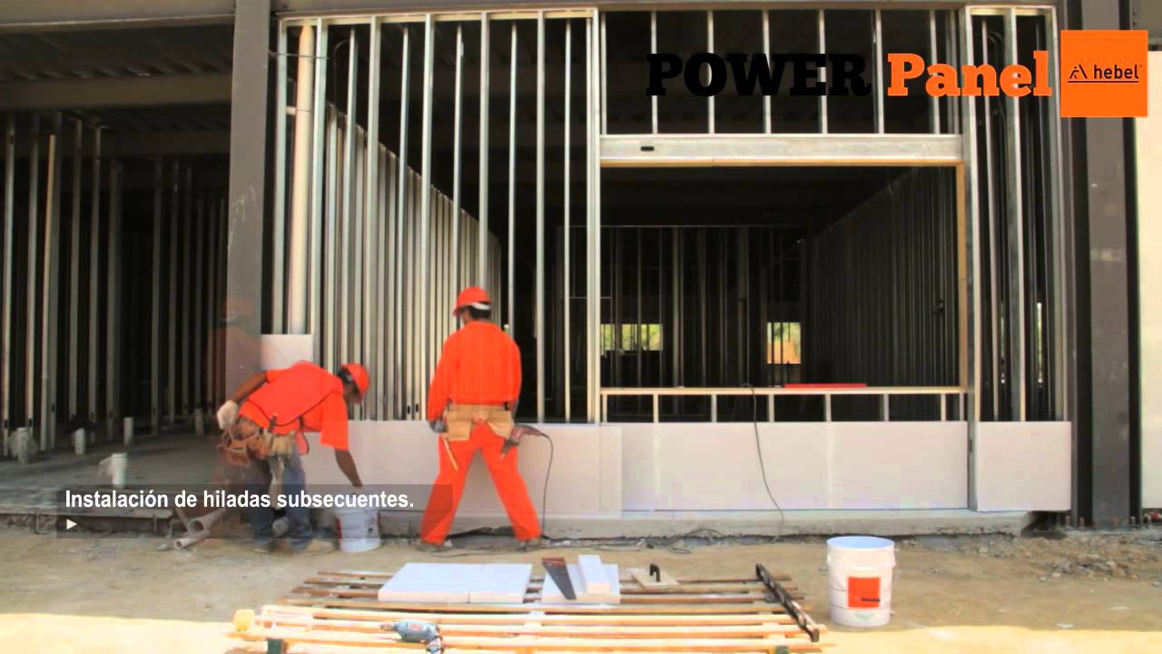 Instalar Hebel Power Panel para Fachadas Ligeras - YouTube