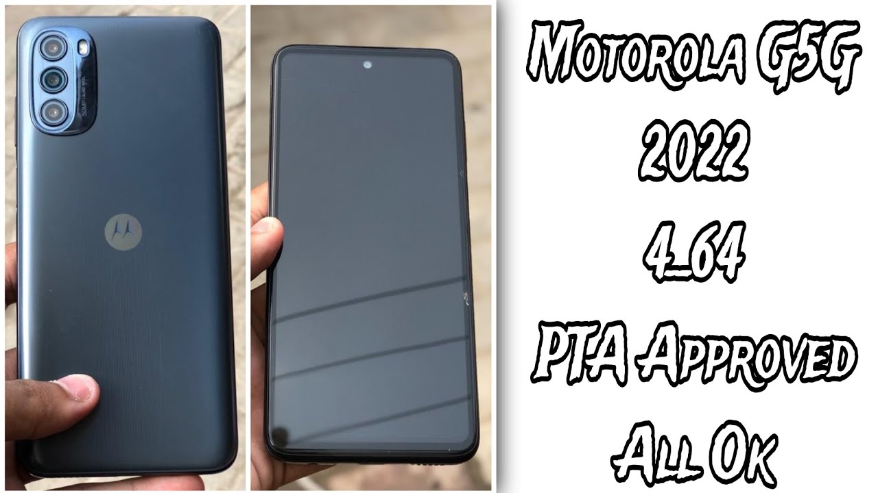 Motorola G5G 2022 Model - YouTube