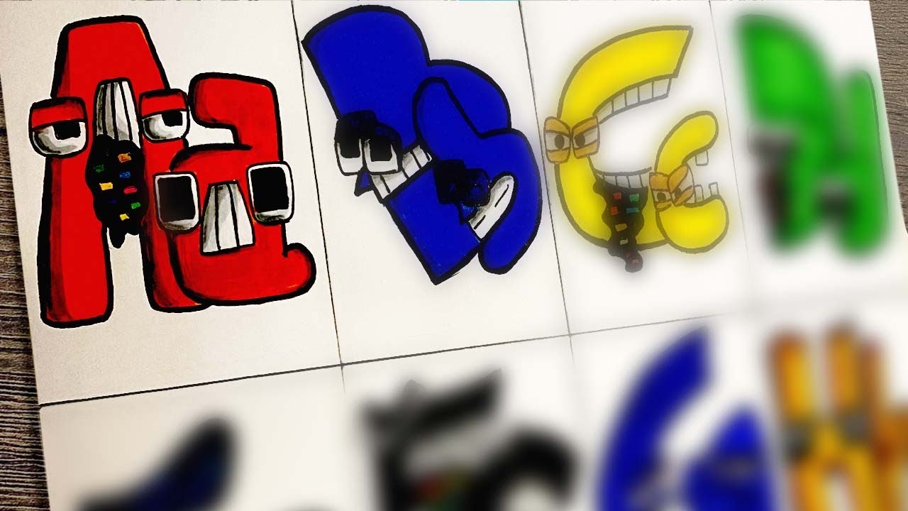 Drawing Corrupted Alphabet Lore - Pibby Alphabet Lore (A to Z) Alphabet ...