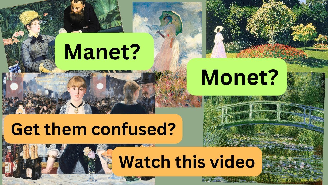 Manet? Monet? Easy guide to see the difference between them two. - YouTube