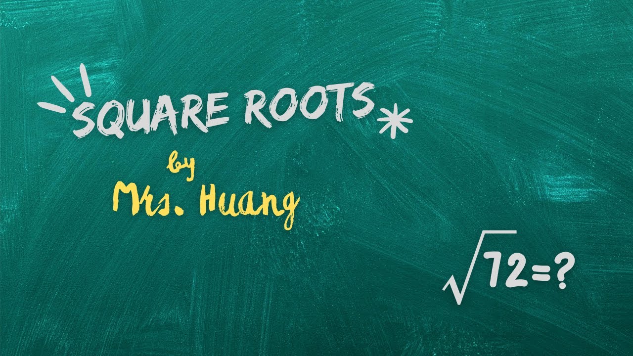 Algebra 1 | Simplify Radicals: Square Roots - YouTube