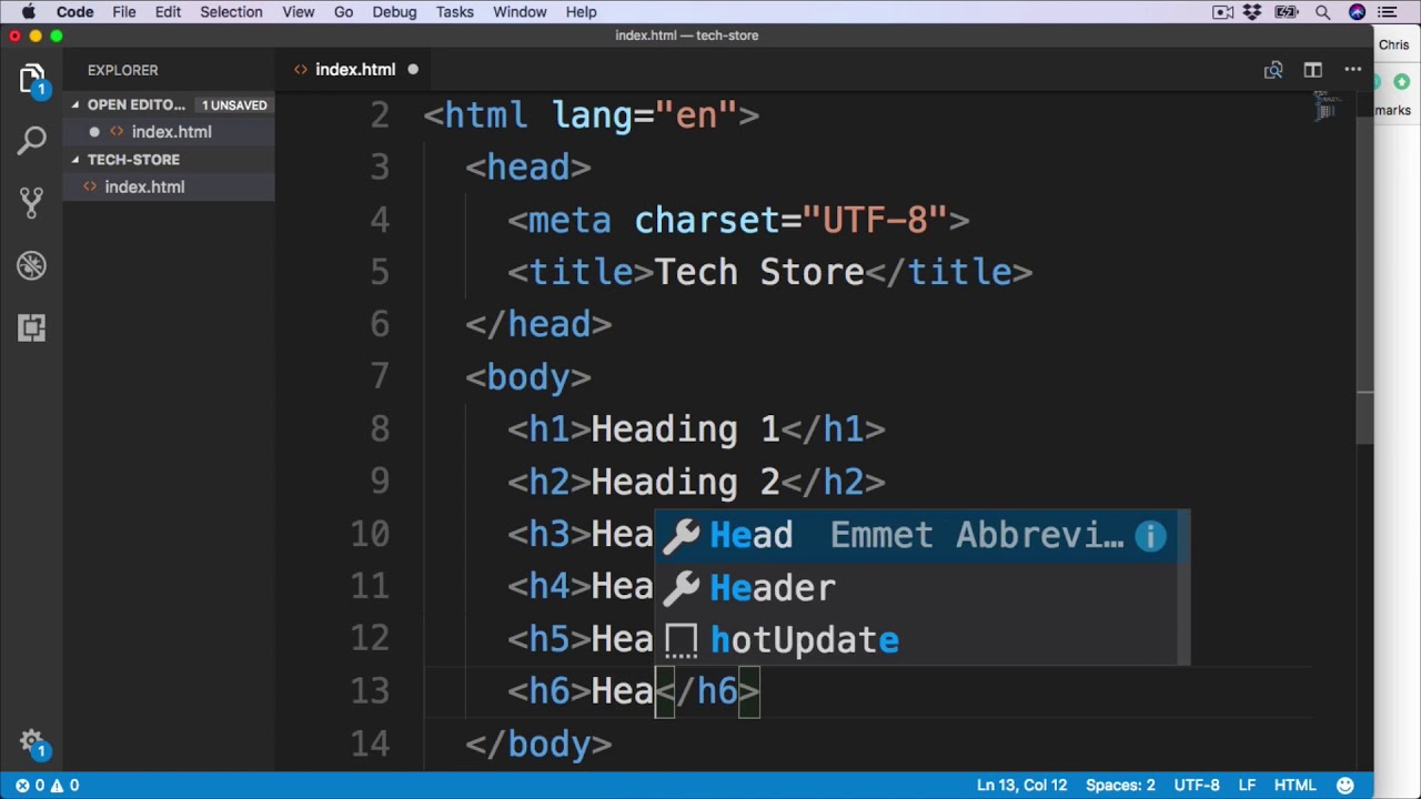 Full Stack Web Developer: 006 HTML Headings - YouTube