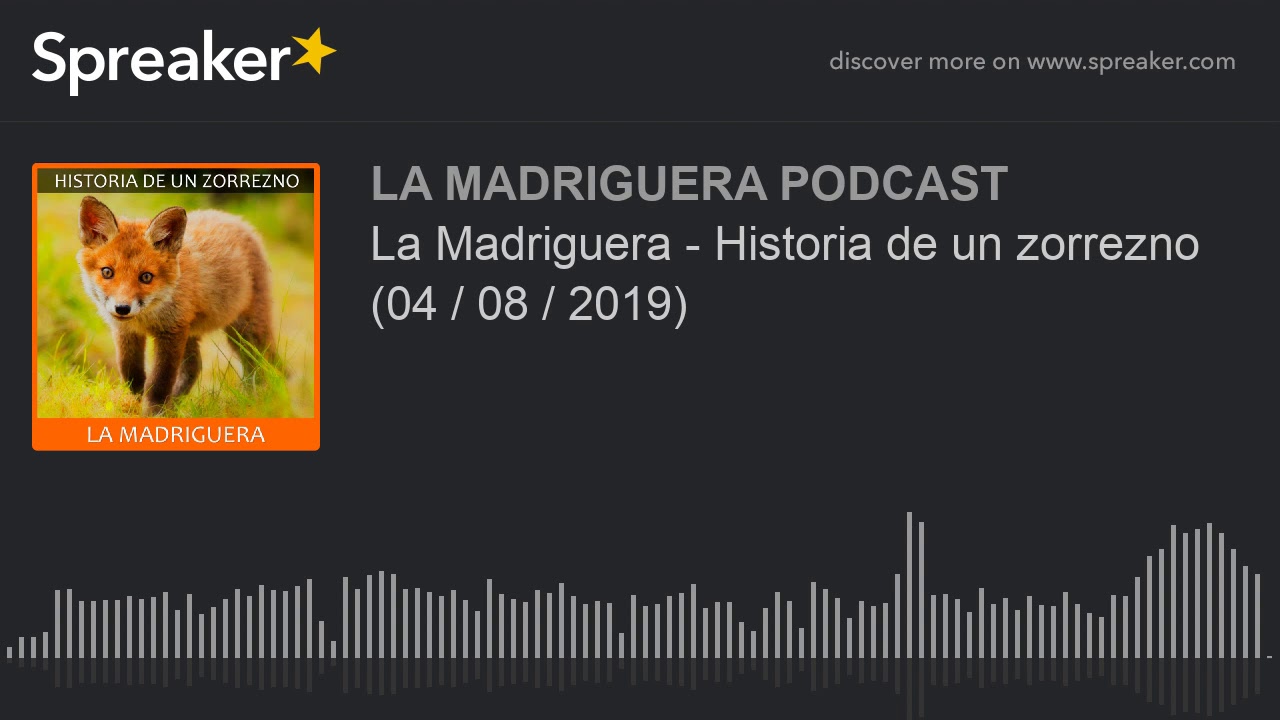 La Madriguera - Historia de un zorrezno (04 / 08 / 2019) - YouTube