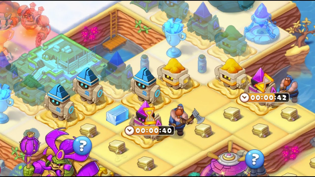 (Game Mergest Kingdom) Open new lands and start an event: Blue Depth ...