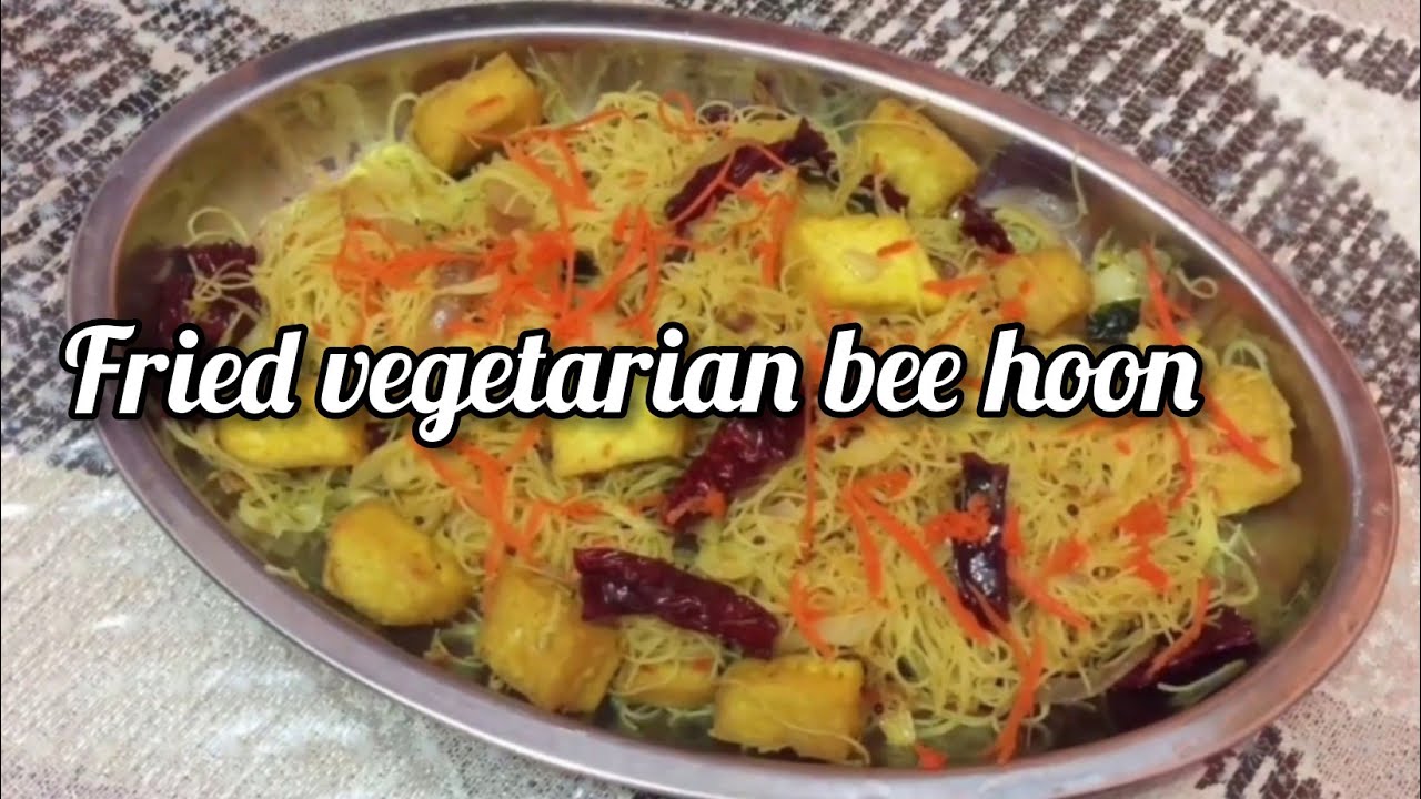 Malaysian/ Indian recipe fried vegetarian bee hoon - YouTube