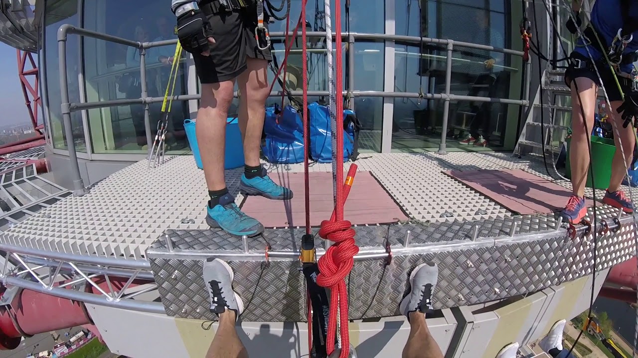 Abseil ArcelorMittal Orbit - YouTube