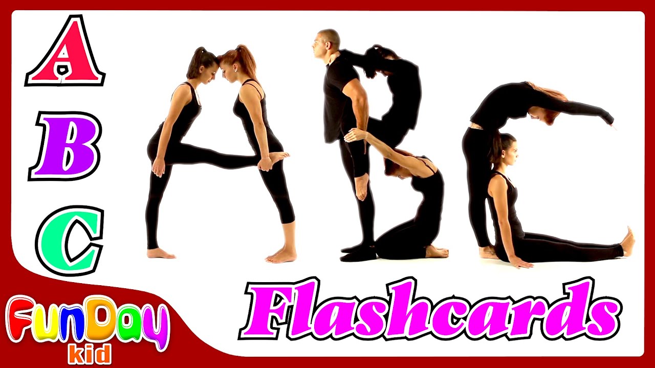 Human Alphabet - Learning ABC for Kids - ABC Flashcards for Toddlers ...