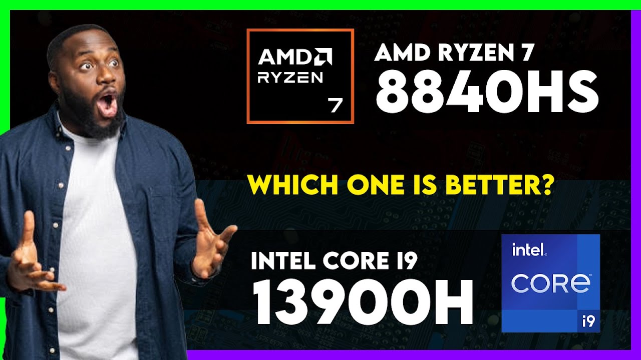 AMD Ryzen 7 8840HS vs Intel Core i9 13900H Comparison - YouTube