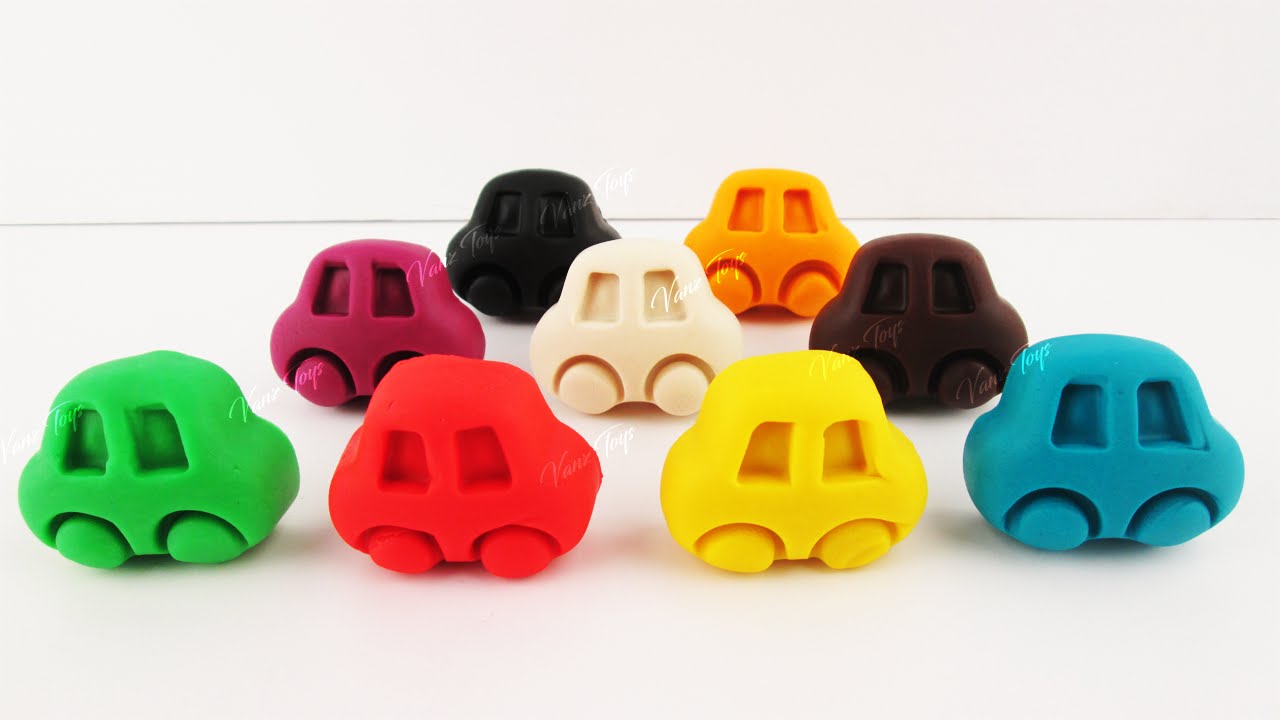Vanz Toys Fun Play And Learn Colours Play Dough Cars with Leaf Cookie ...