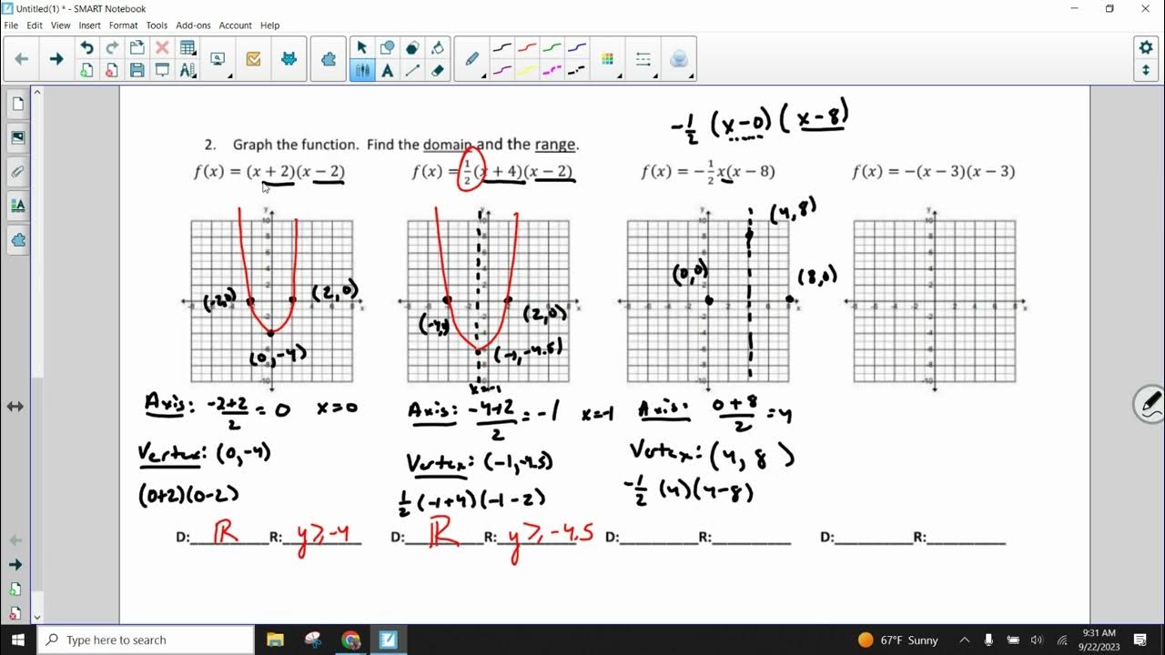 Algebra 2 Section 2.3 Video B - YouTube