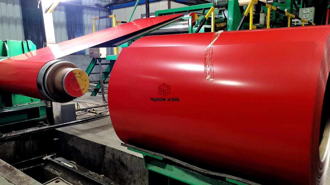 【PPGI Coil】-Production line to packed process | Wanzhi Steel - YouTube