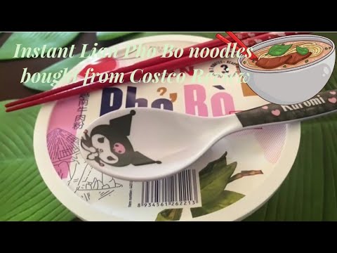 Instant Lian Pho Bo noodles bought from Costco Review 😋 🍲 🍜 - YouTube