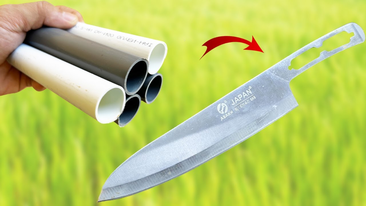 Don't throw away PVC pipes! I'll show you how to make a knife handle ...