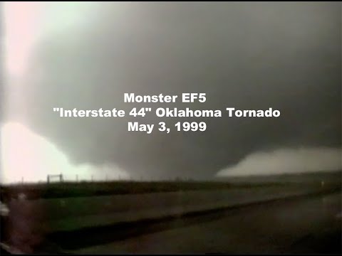 Monster EF5 "Interstate 44" Oklahoma Tornado of May 3, 1999 - YouTube