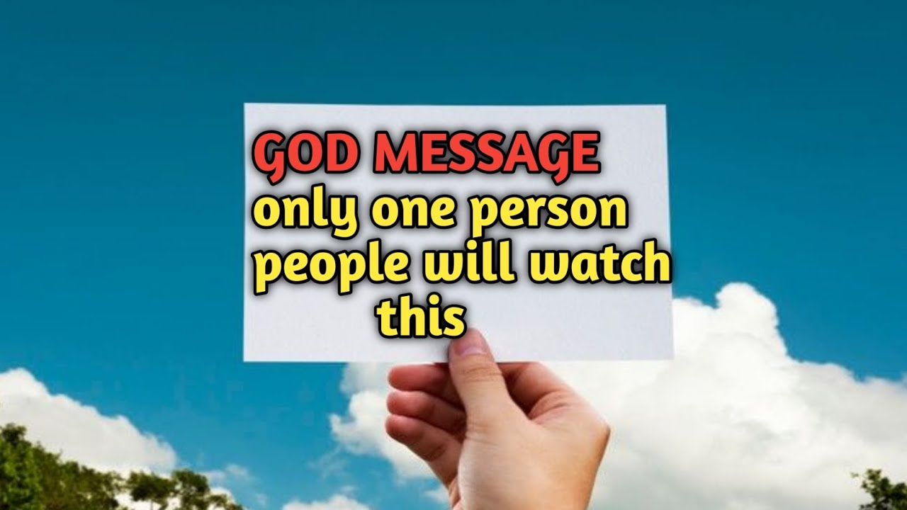 GOD MESSAGE TODAY || GOD GUIDE ME - YouTube