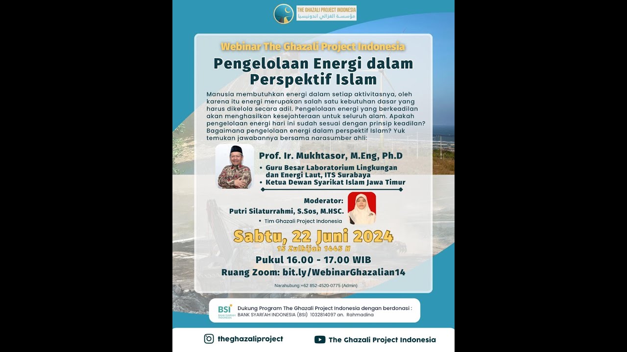 [WEBINAR] Pengelolaan Energi dalam Perspektif Islam oleh Prof ...