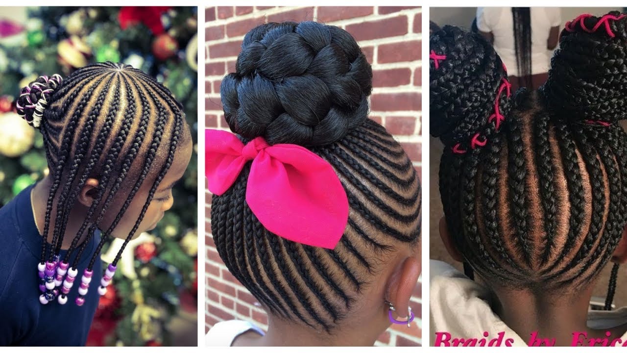Cute Ponytail Braiding Hairstyles Compilation Pictures For Kids - YouTube