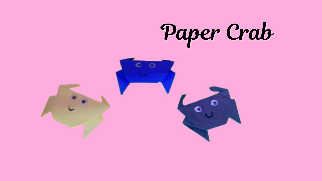 How To Make Paper Crab Easy | Paper Crab Craft | Easy Paper Crafts for ...