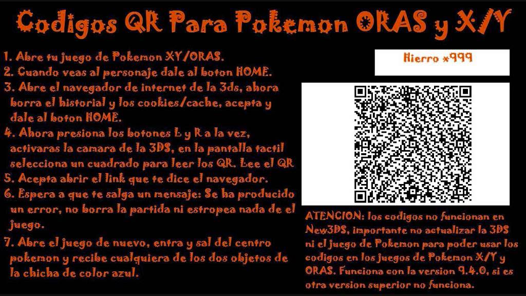 Pokemon Omega Ruby Codigos QR - YouTube
