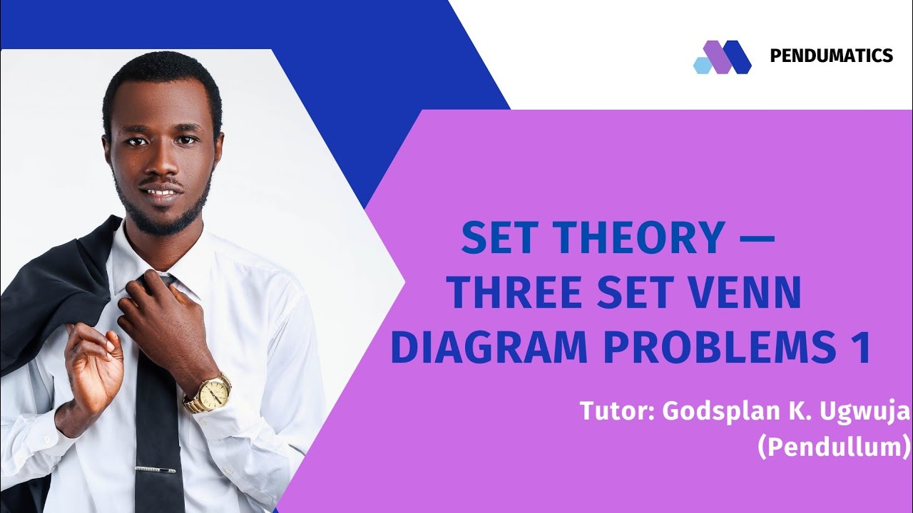 THREE SETS VENN DIAGRAM PROBLEMS (PART 1) - YouTube